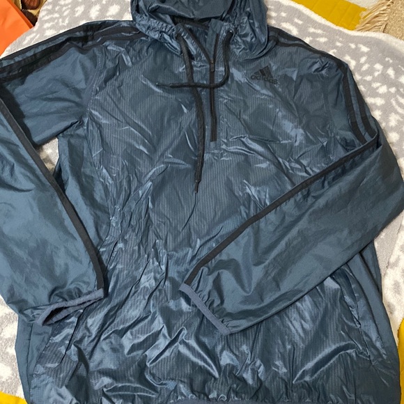 adidas | Jackets & Coats | Adidas Quarter Zip Windbreaker | Poshmark